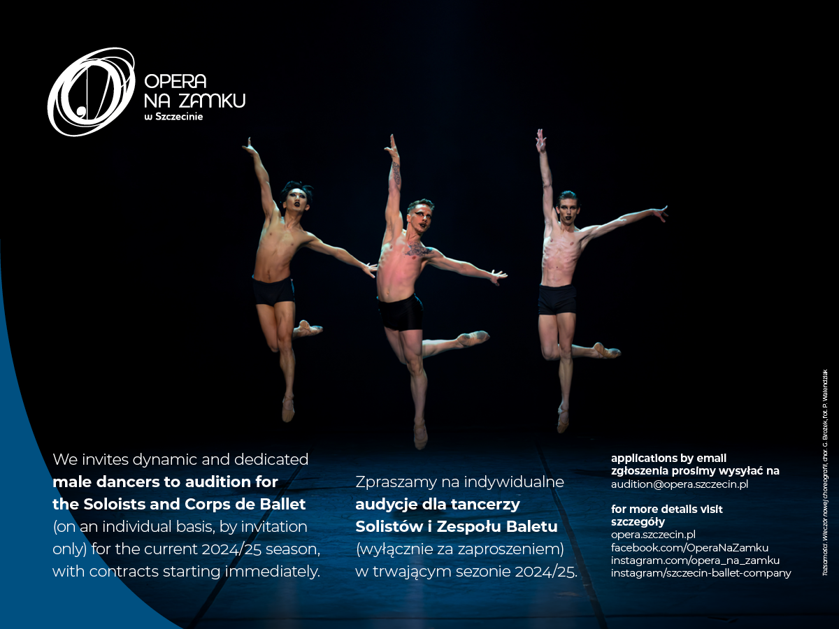 The Castle Opera in Szczecin is Looking for Male Dancers - au-di-tions.com